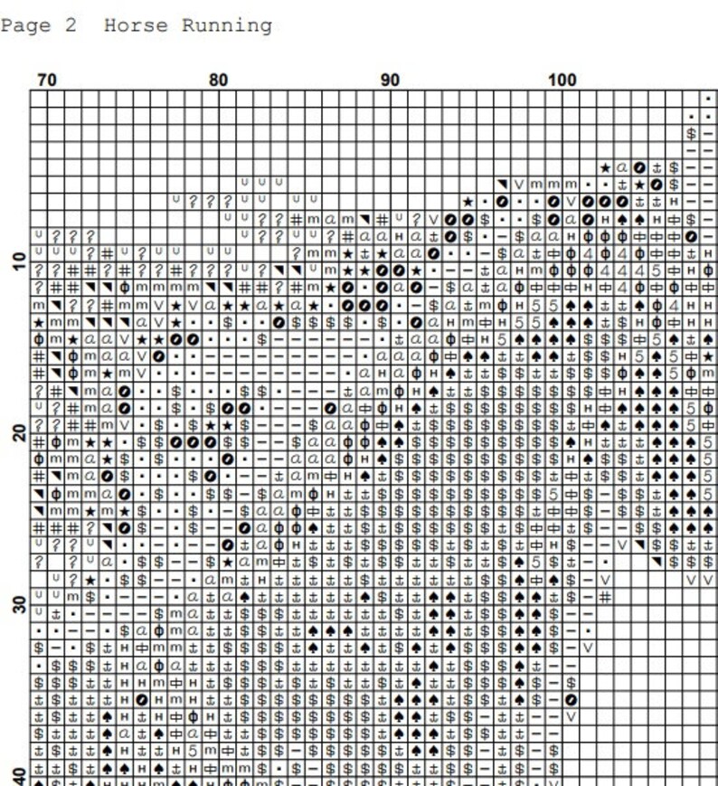 Running Horse Cross Stitch Pattern: Watercolor Wildlife (PDF Pattern ...