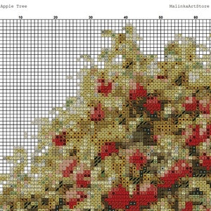 Cross Stitch Pattern,apple Tree,instant Download ,PDF, Botanical ...