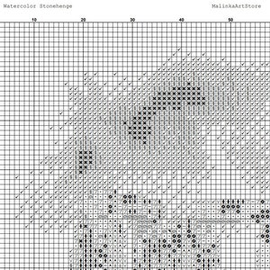 Cross Stitch Pattern,watercolor Stonehenge,art , PDF Format , Instant ...