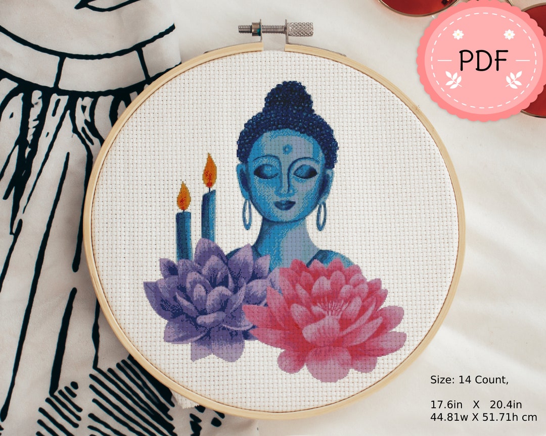 Cross Stitch Pattern ,buddha Purnima , Pdf , Instant Download,buddha ...