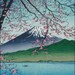 Mount Fuji Cross Stitch Pattern,cherry Blossom,kawase Hasui, Pdf Format ...