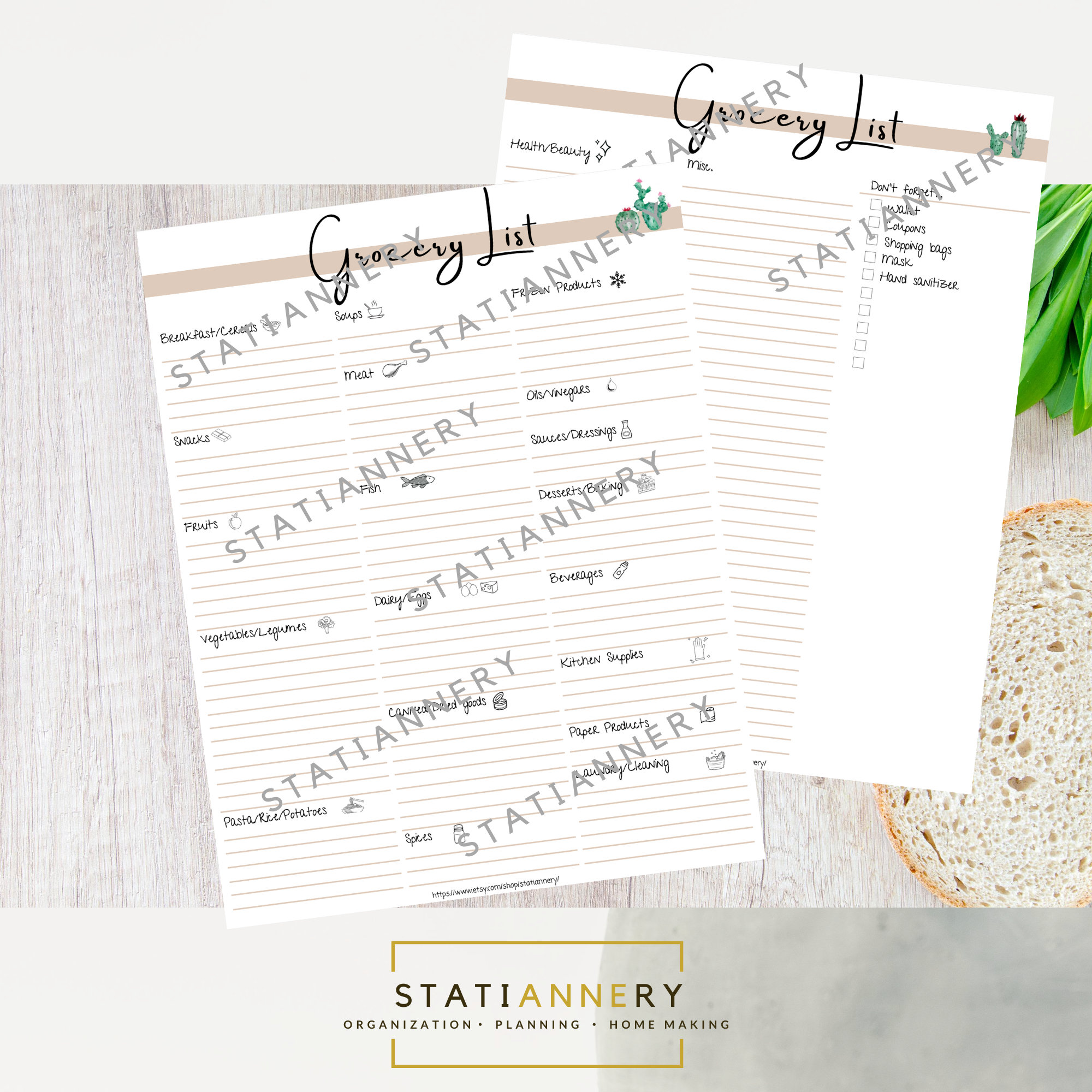 Meal Planner Printable Pack 3 in 1 Bundle, Weekly Meal Planner, Weekly ...