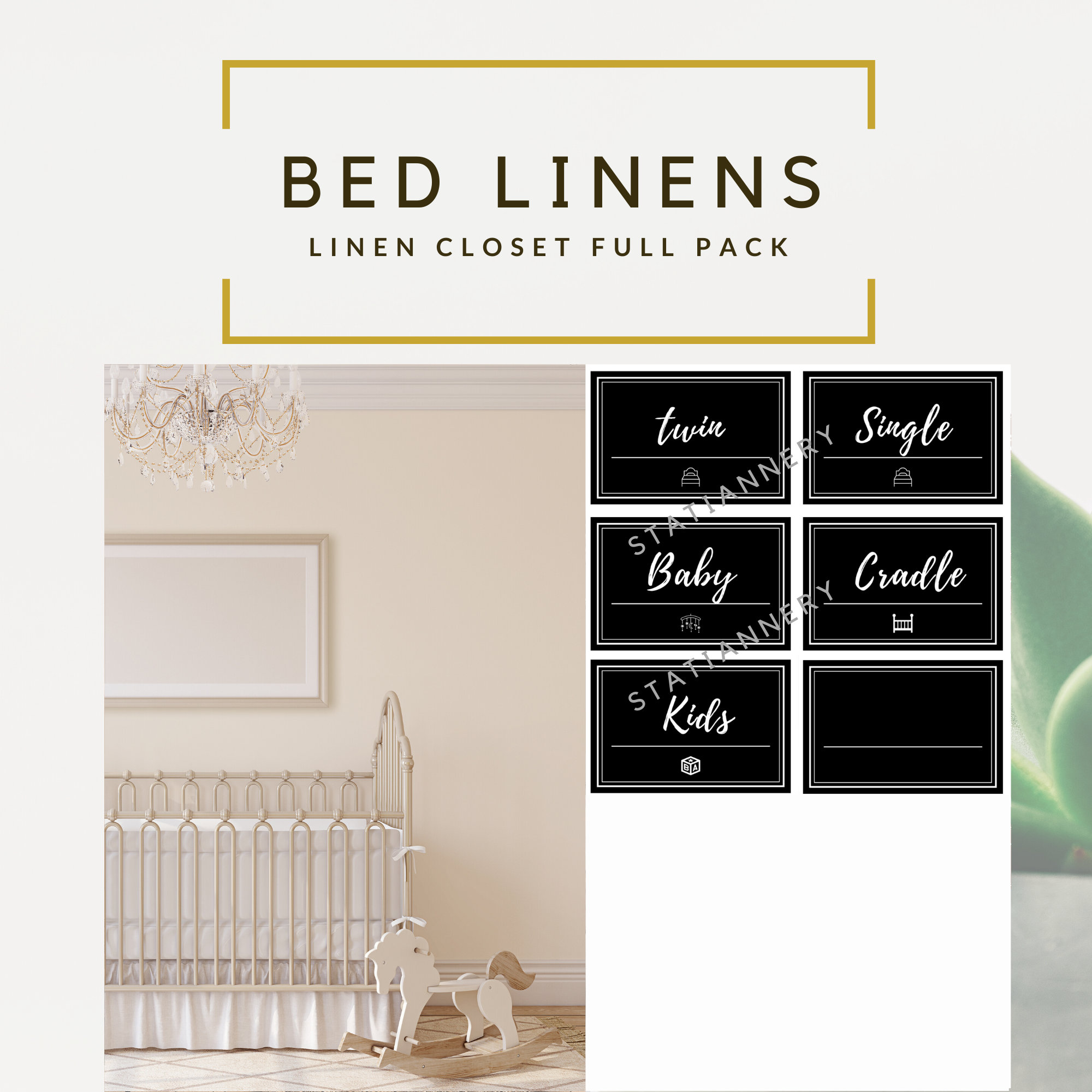 Linen Closet Labels, Linen Closet Organization, Gift for Mom, Bed ...