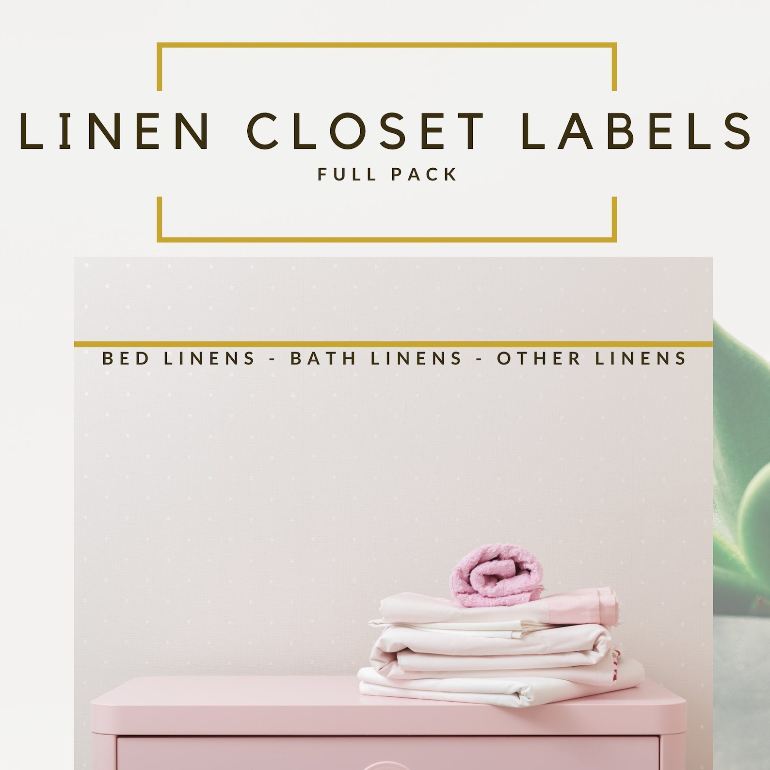 Linen Closet Labels, Linen Closet Organization, Gift for Mom, Bed ...