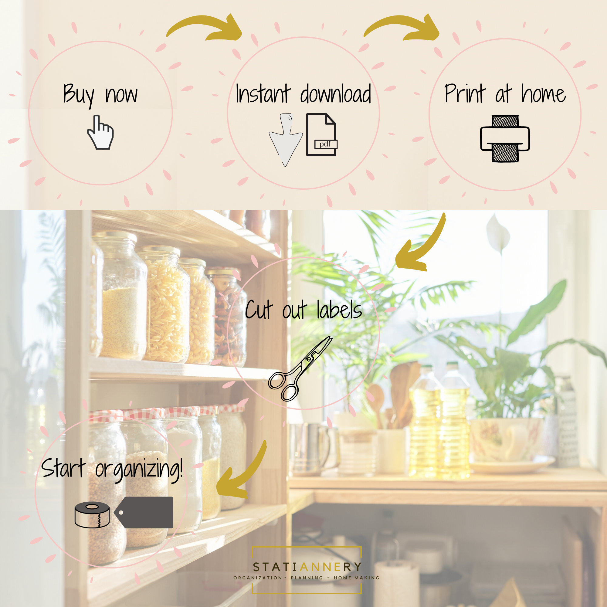 Pantry Labels Minimal Oxo Container Labels White Pantry - Etsy