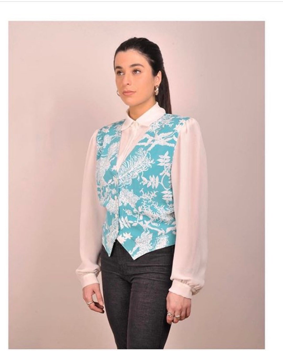 Beautiful Vintage Shirt, Jacques Vert Vintage Blouse 8uk. - Etsy