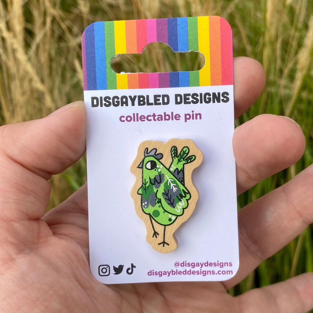 Aromantic Chicken / Subtle LGBTQ Pride Poultry Pin - Etsy
