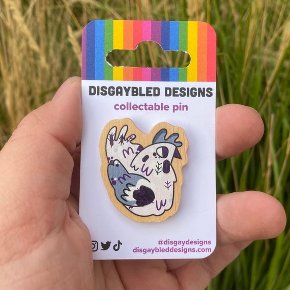 Asexual Chicken / Subtle LGBTQ Pride Poultry Pin - Etsy