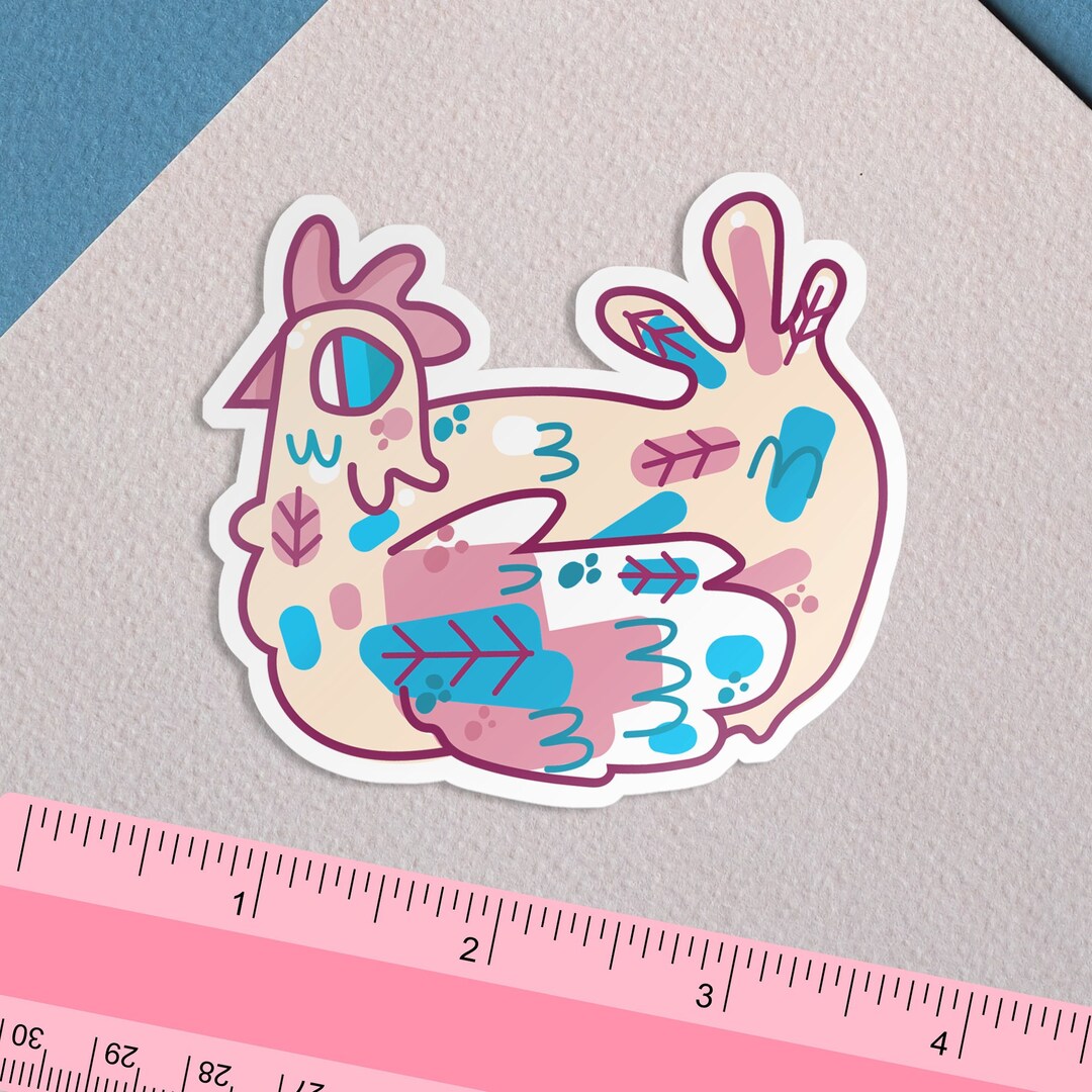 Transgender Chicken / Subtle LGBTQ Pride Poultry Sticker - Etsy