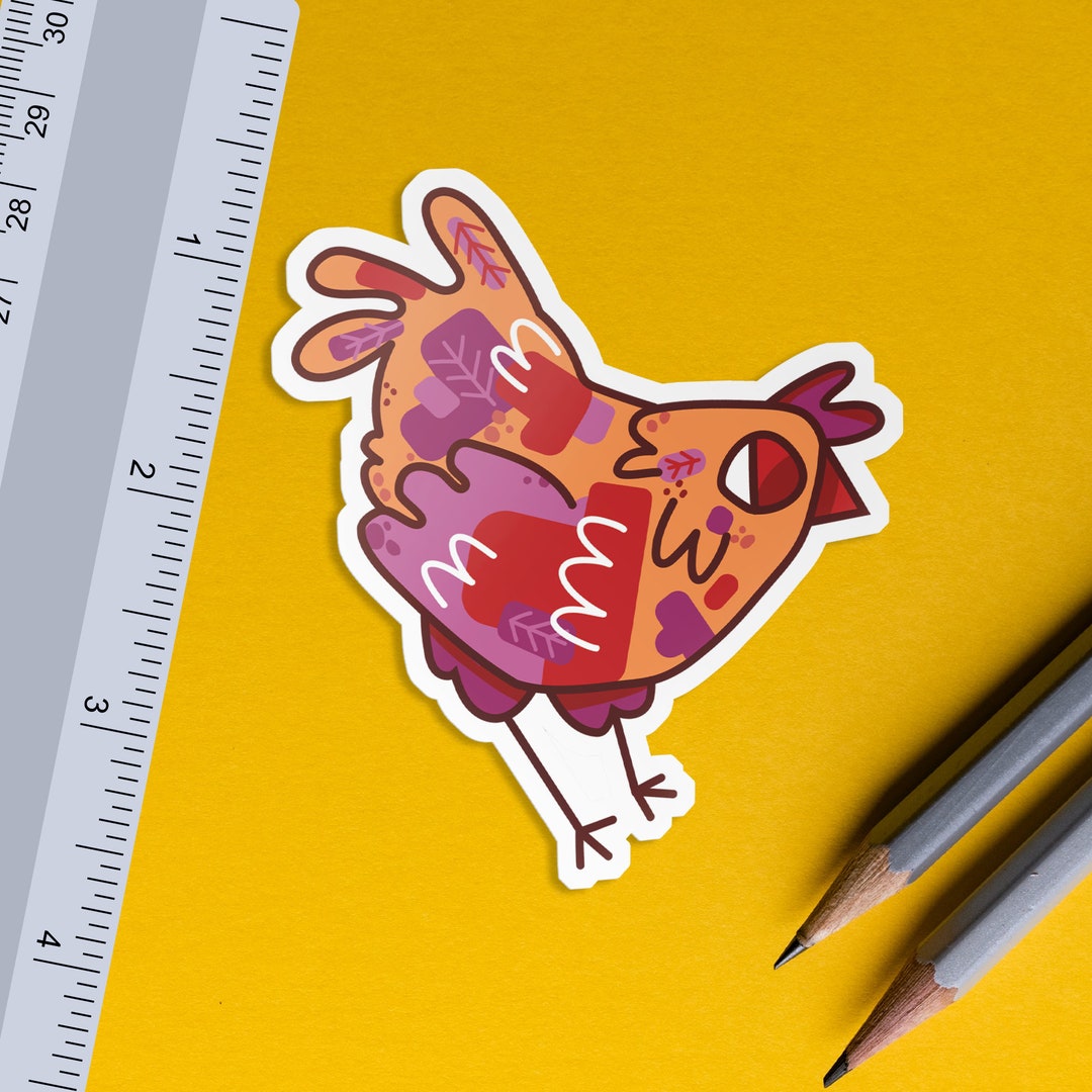 Lesbian Chicken / Subtle LGBTQ Pride Poultry Sticker - Etsy
