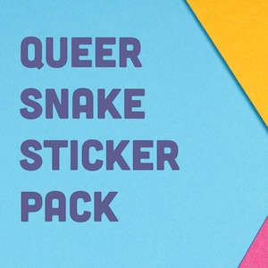 Gay Snake Sticker Pack / Subtle LGBTQ Pride Reptile Stickers - Etsy
