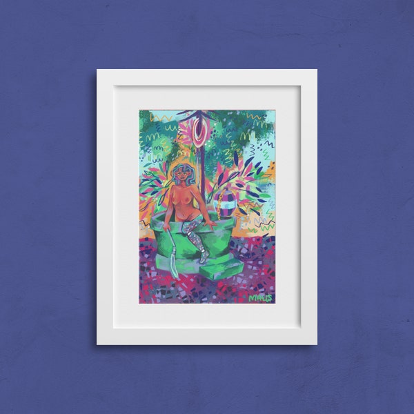 Truth Coming Out of Her Well Print - Etsy