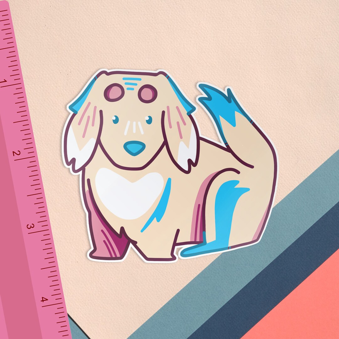 Transgender Puppy Dog / Subtle LGBTQ Pride Sticker - Etsy