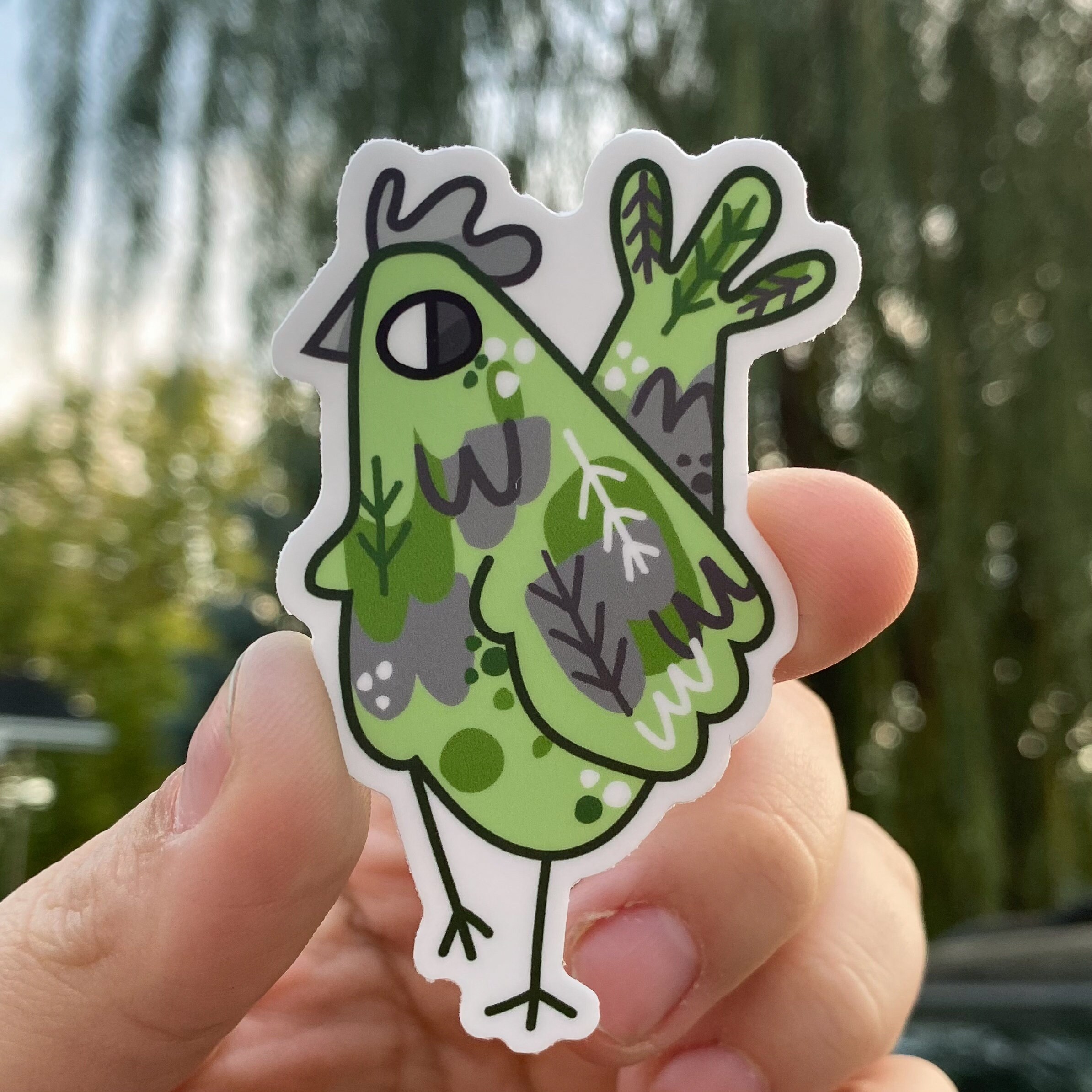 Aromantic Chicken / Subtle LGBTQ Pride Poultry Sticker - Etsy