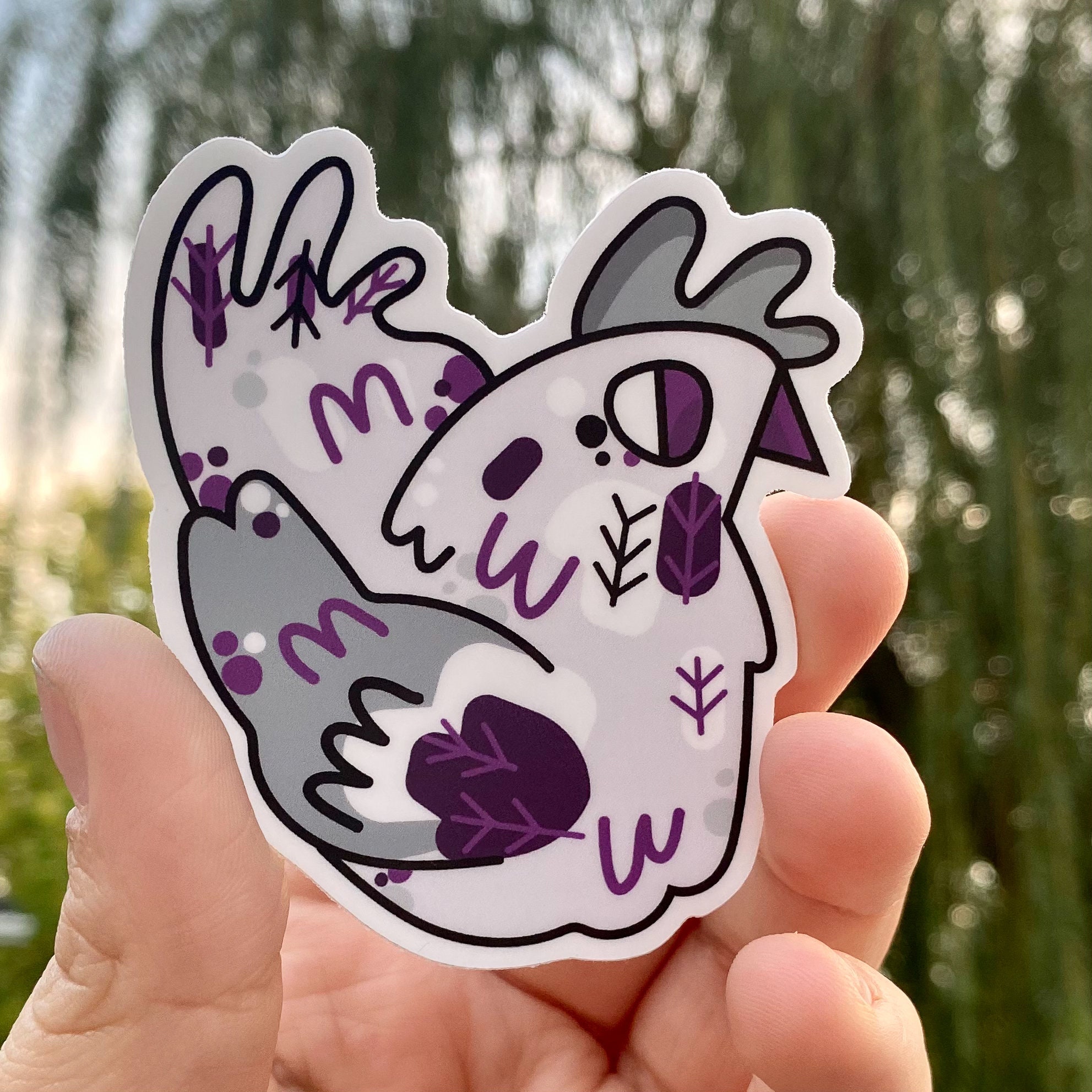 Asexual Chicken / Subtle LGBTQ Pride Poultry Sticker - Etsy