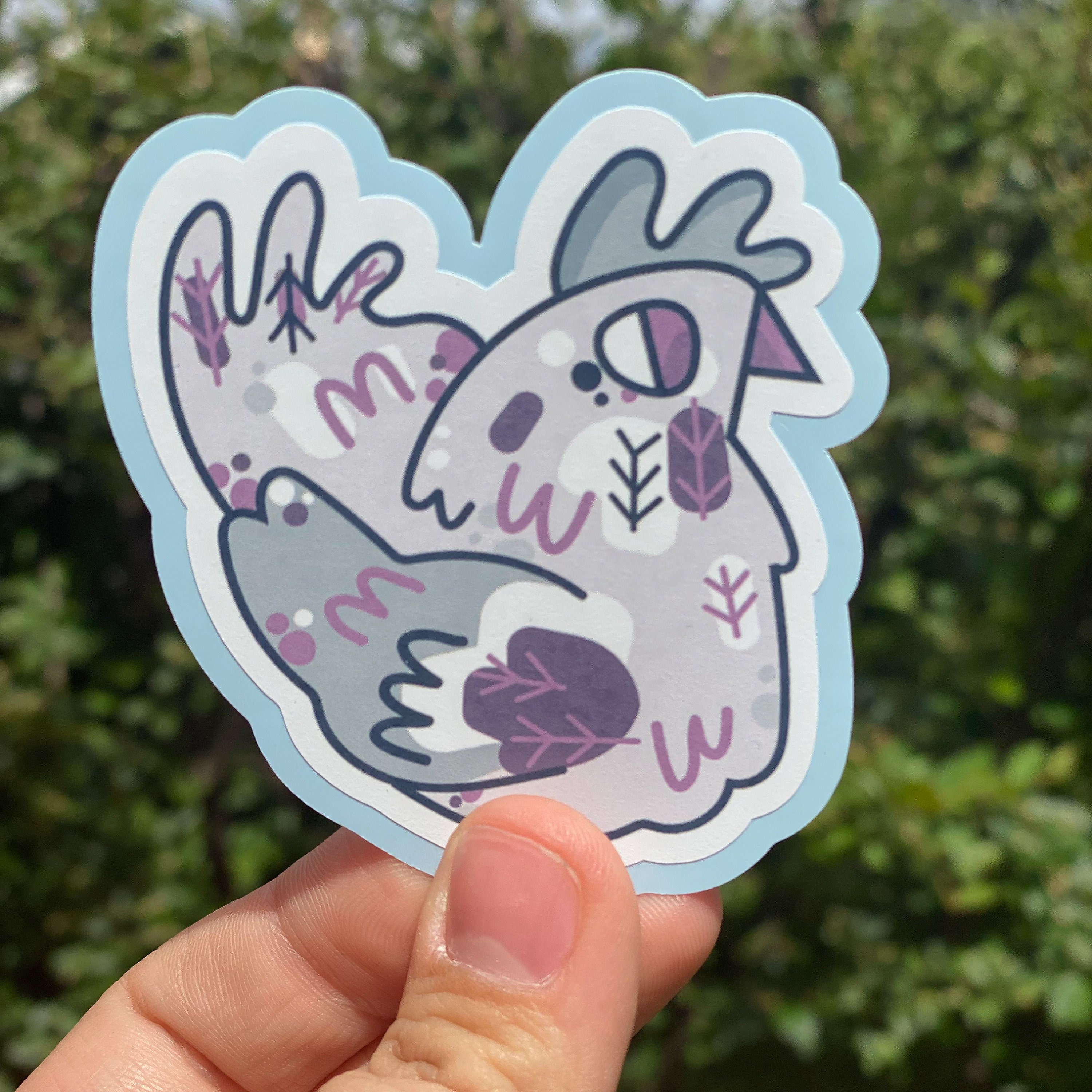 Asexual Chicken / Subtle LGBTQ Pride Poultry Sticker | Etsy