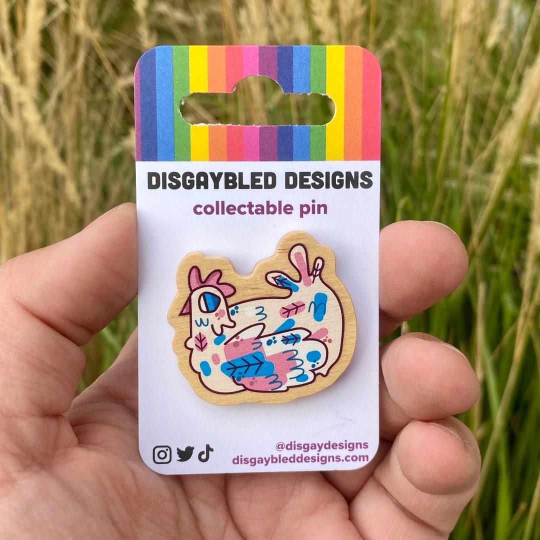Transgender Chicken / Subtle LGBTQ Pride Poultry Pin - Etsy