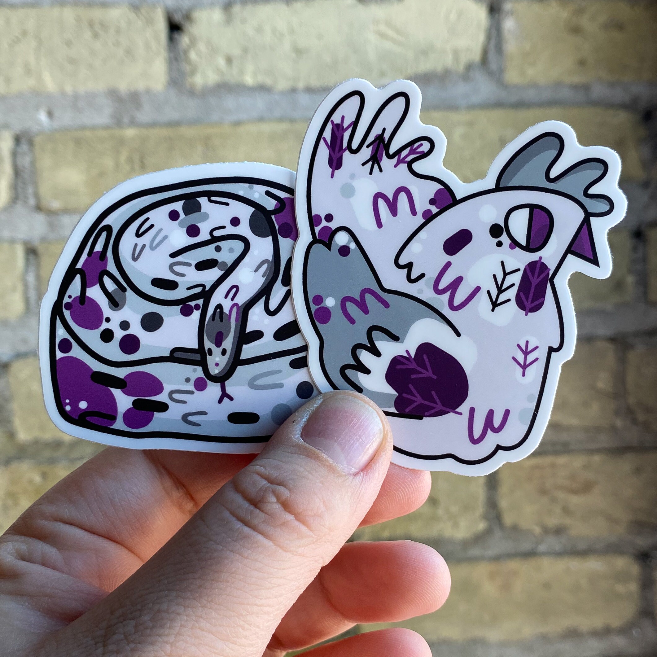 Asexual Chicken / Subtle LGBTQ Pride Poultry Sticker - Etsy