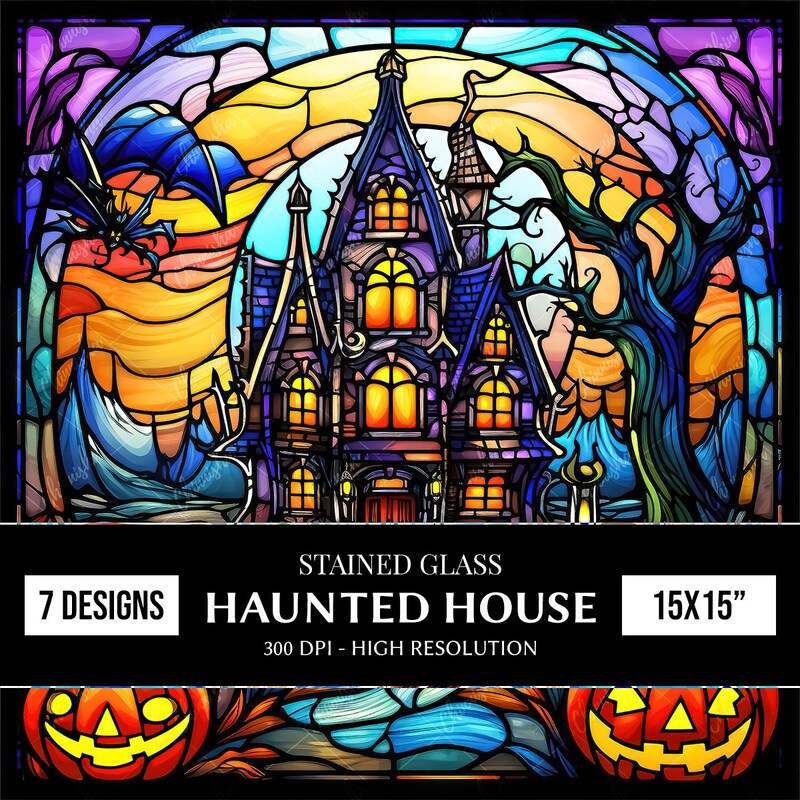 Halloween Stained Glass - Etsy