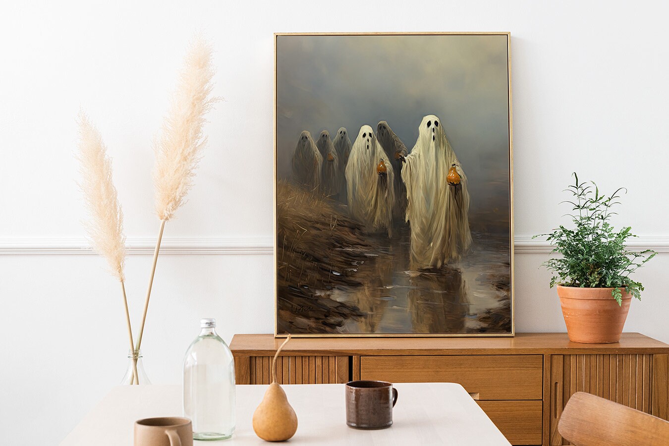 Printable Wall Art Ghost Vintage Ghost Painting Multi Ghost - Etsy