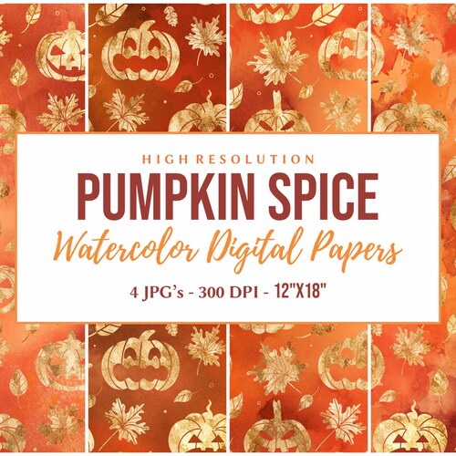 Fall Digital Paper Thanksgiving Scrapbook Papers Leaf - Etsy