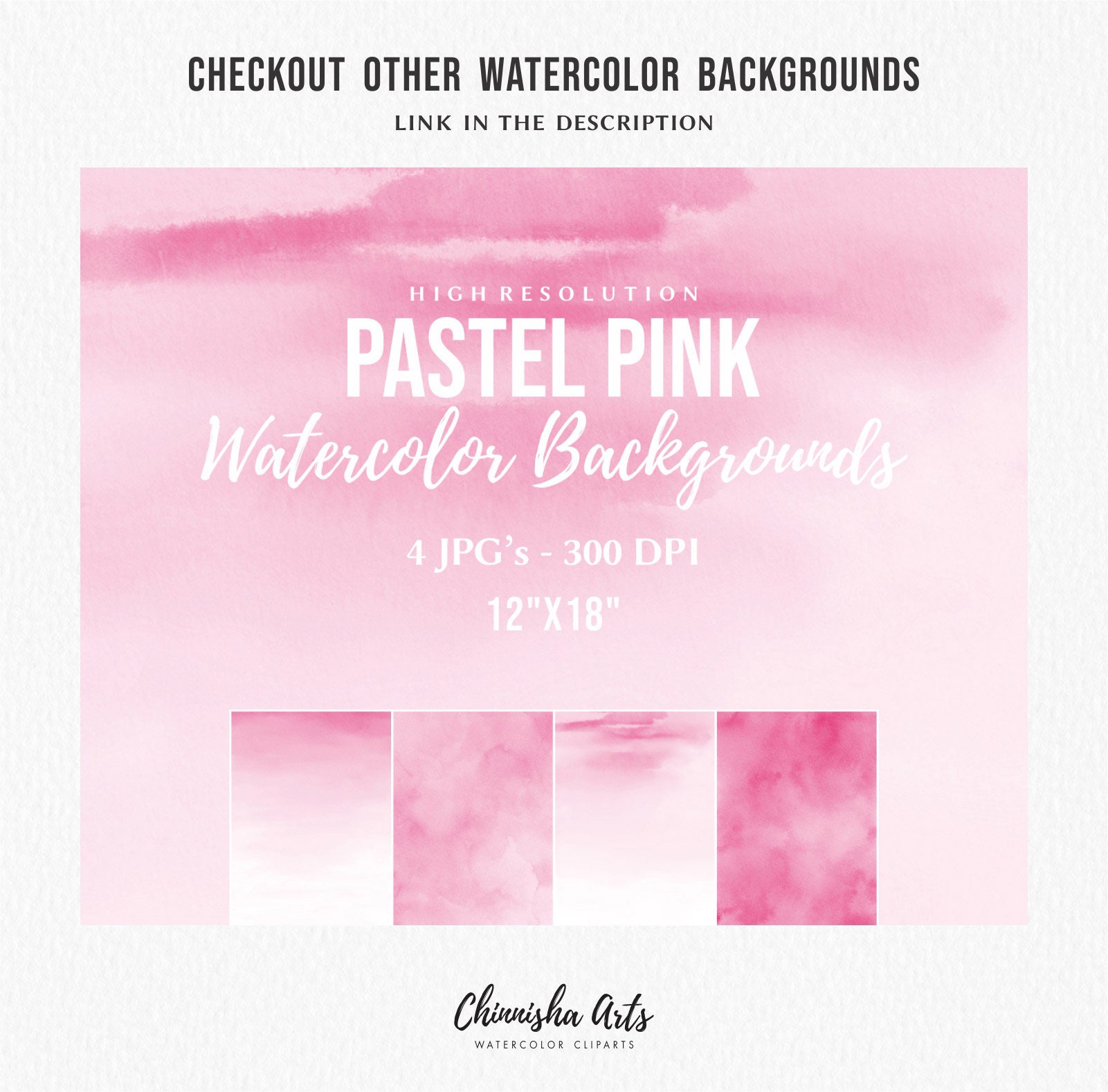 Pink Watercolor Circles Clipart Watercolour Circles for Logo - Etsy