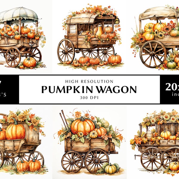 Pumpkin Wagon - Etsy