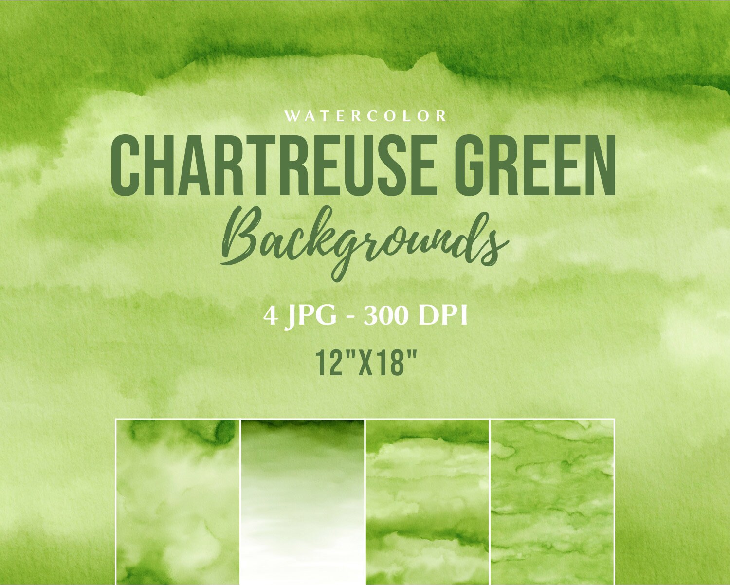Chartreuse Green Watercolor Background Free Commercial Use - Etsy
