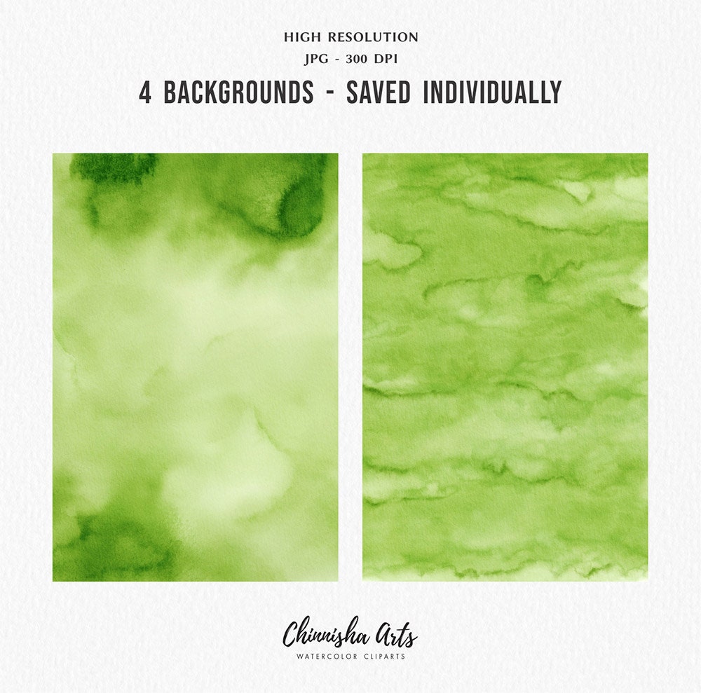 Chartreuse Green Watercolor Background Free Commercial Use - Etsy