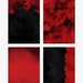 Watercolor Black and Red Digital Papers, Abstract Digital Backgrounds ...