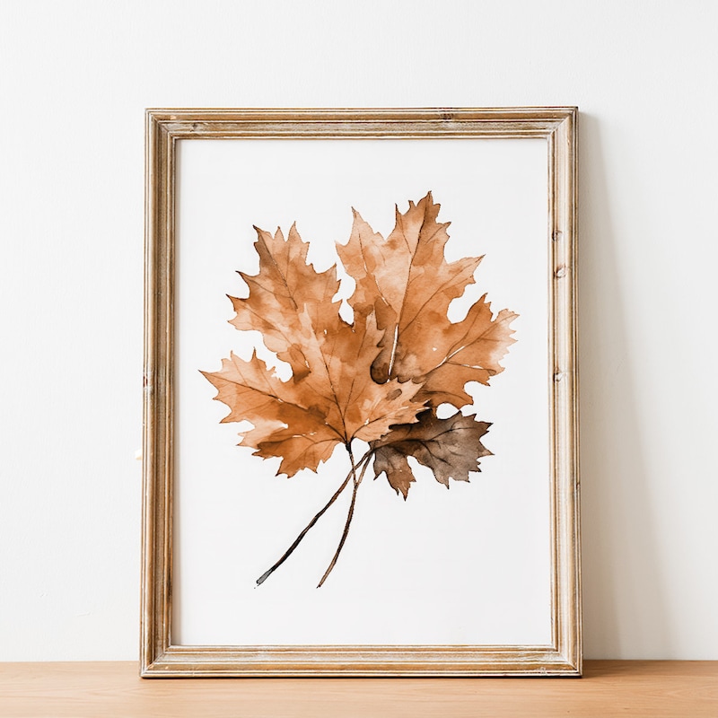 Maple Leaf Print - Etsy