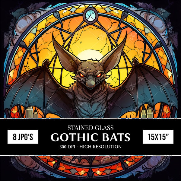 Stained Glass Bats - Etsy