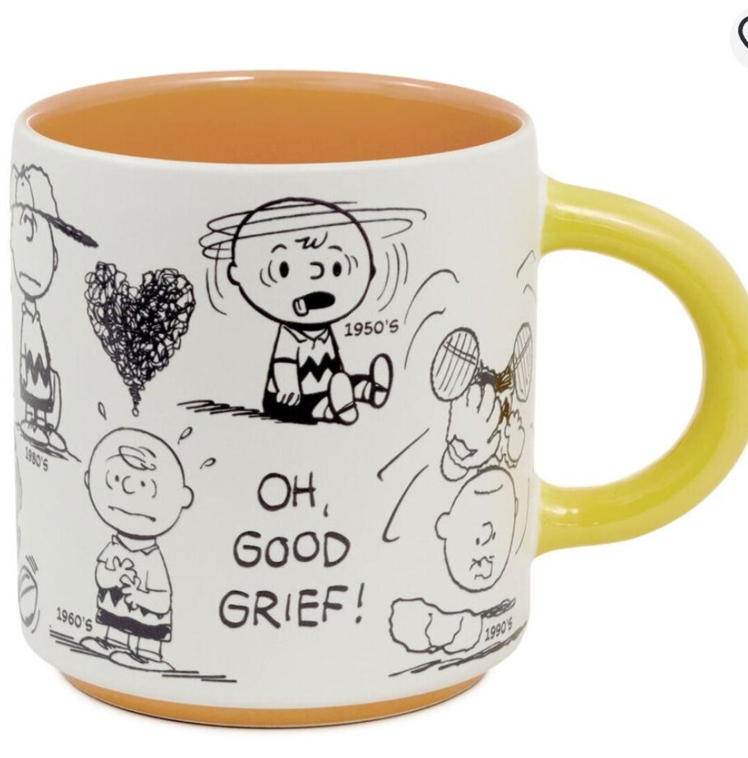 Peanuts 75th Anniversary Charlie Brown's Through the Decades Mug - Etsy