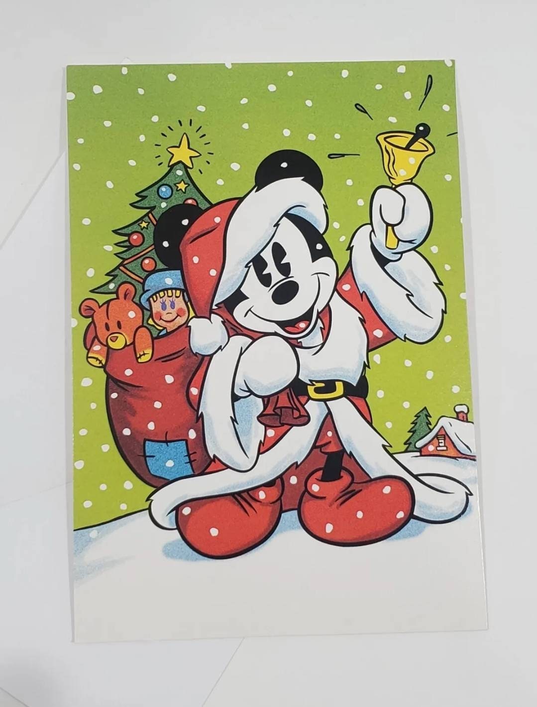 Christmas Card, Disney, Mickey Mouse, Hallmark, Santa Clause, Mickey ...