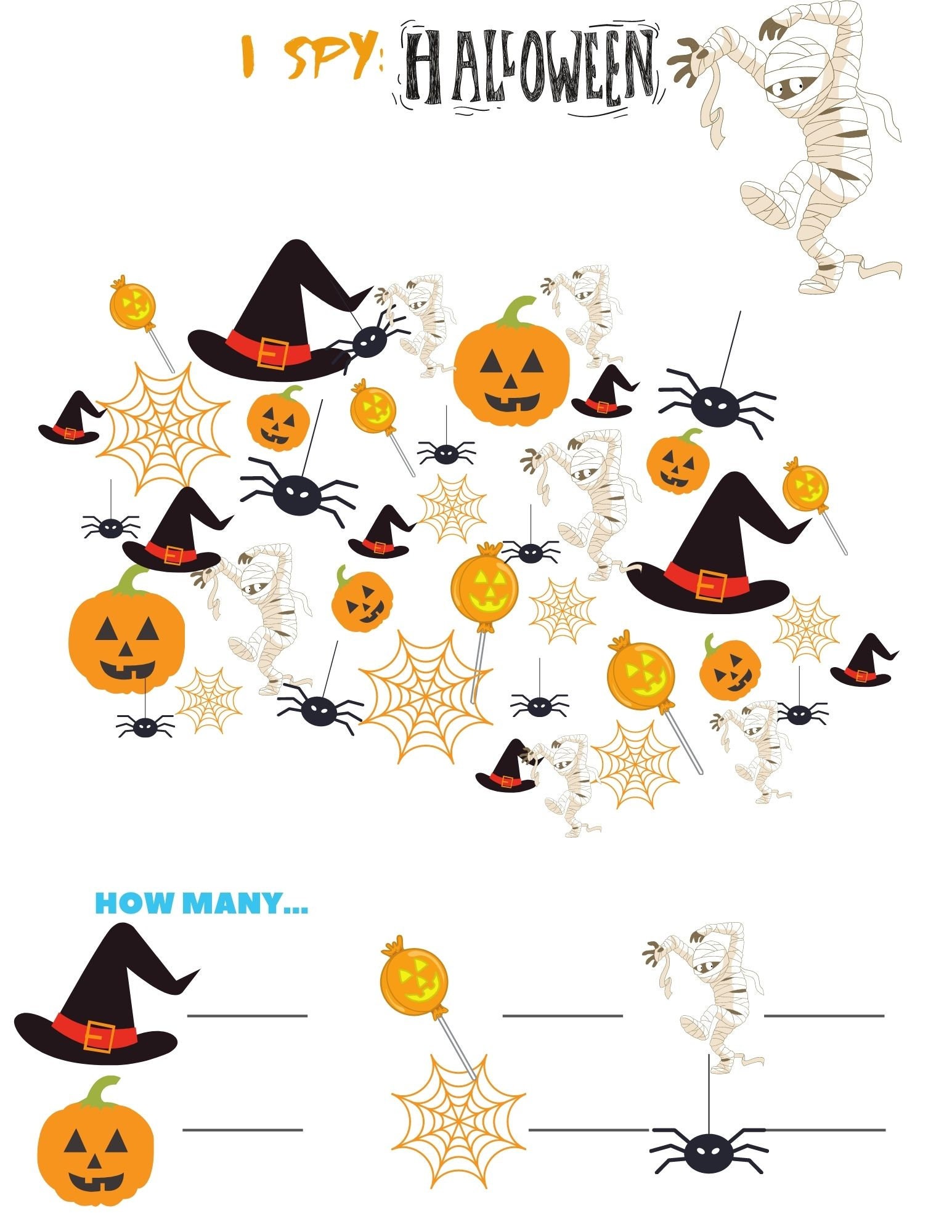 Halloween I Spy Game - Etsy