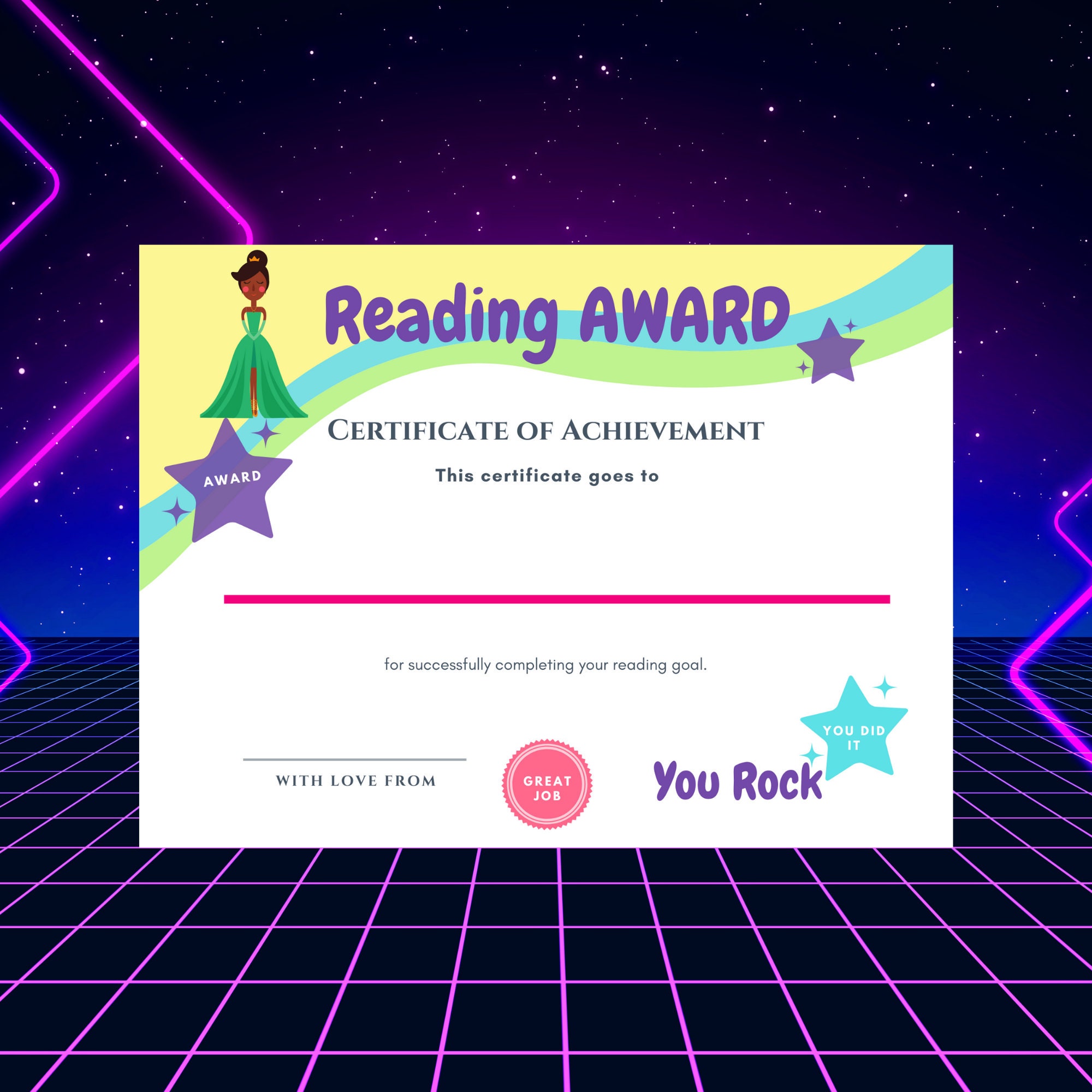 You Rock Award Template