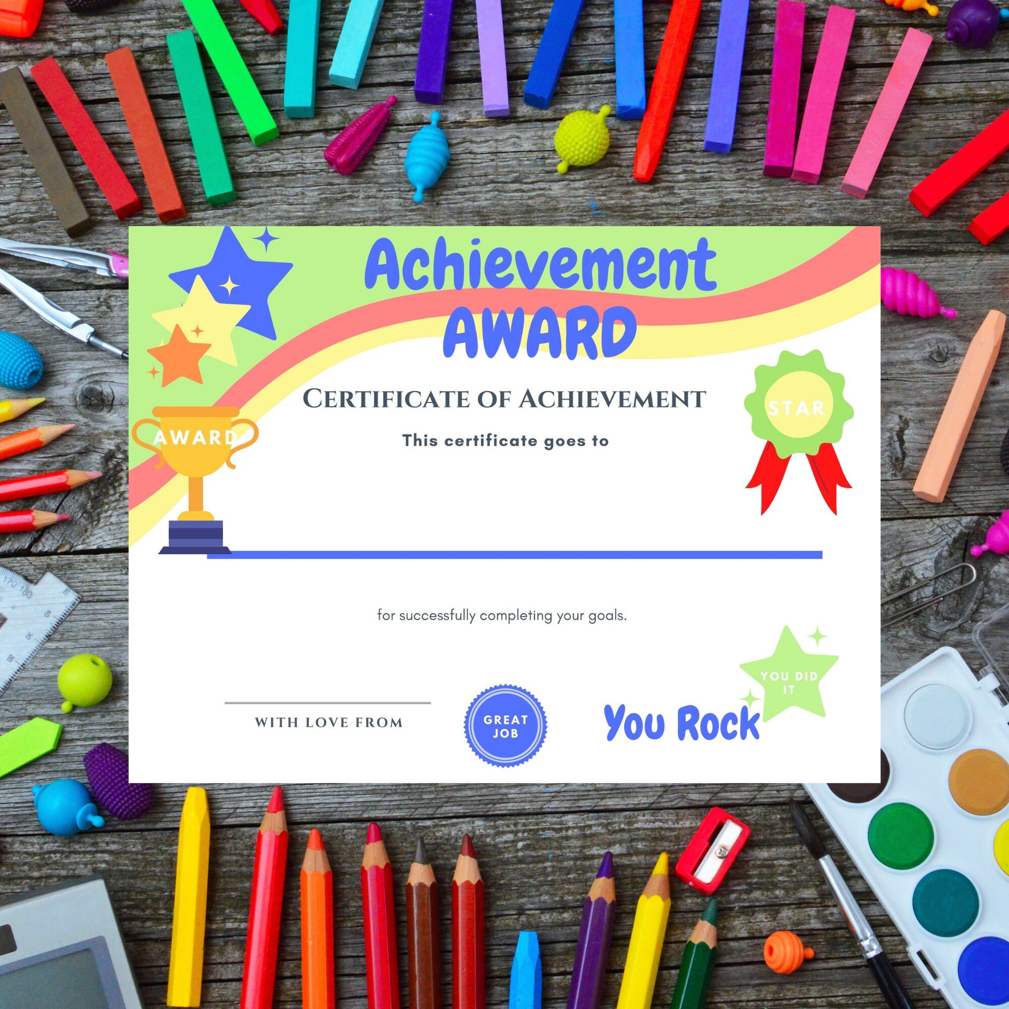 You Rock Award Template