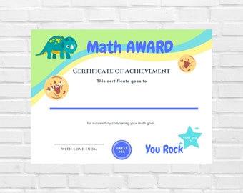Math Theme Trophy. Great Award for Schools Contests - Etsy