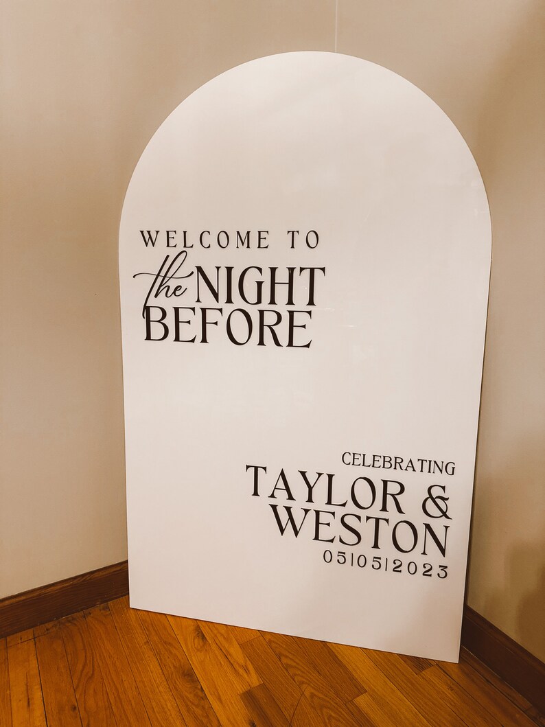 Custom Acrylic Sign Rehearsal Dinner Sign Wedding Baby - Etsy