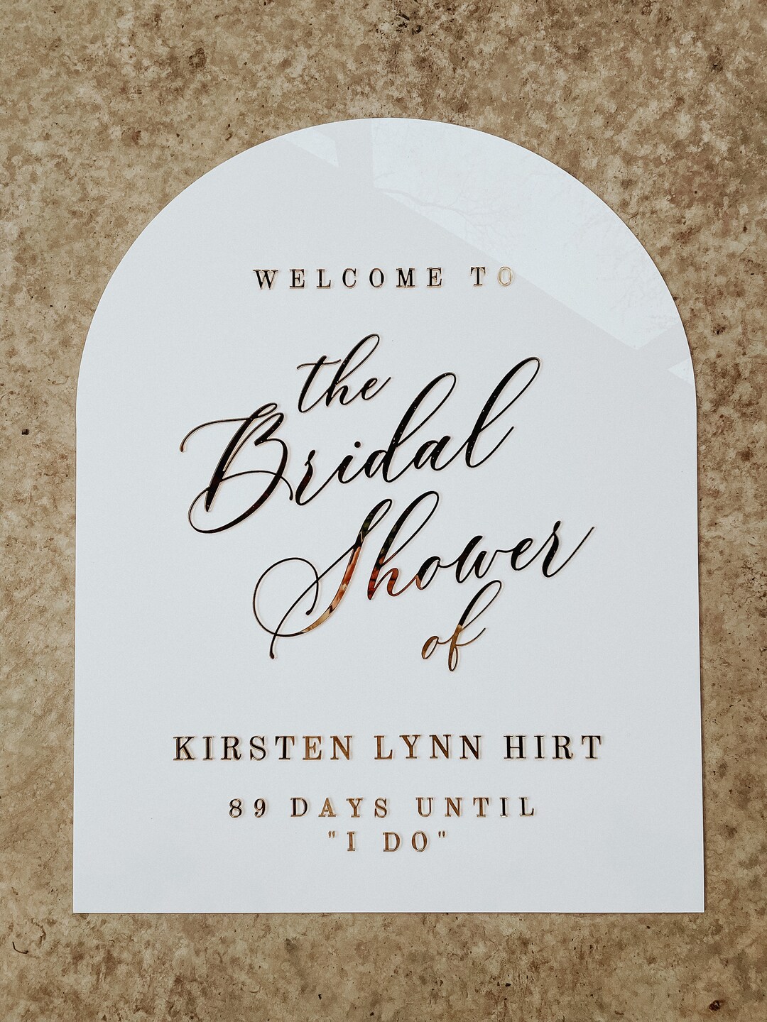 Arch Acrylic Sign, Modern Acrylic Sign, Wedding Arch Sign, Custom ...