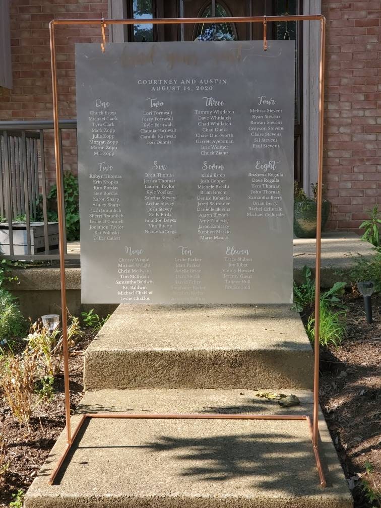 Please Find Your Seat Seating Chart Acrylic Seating Chart - Etsy