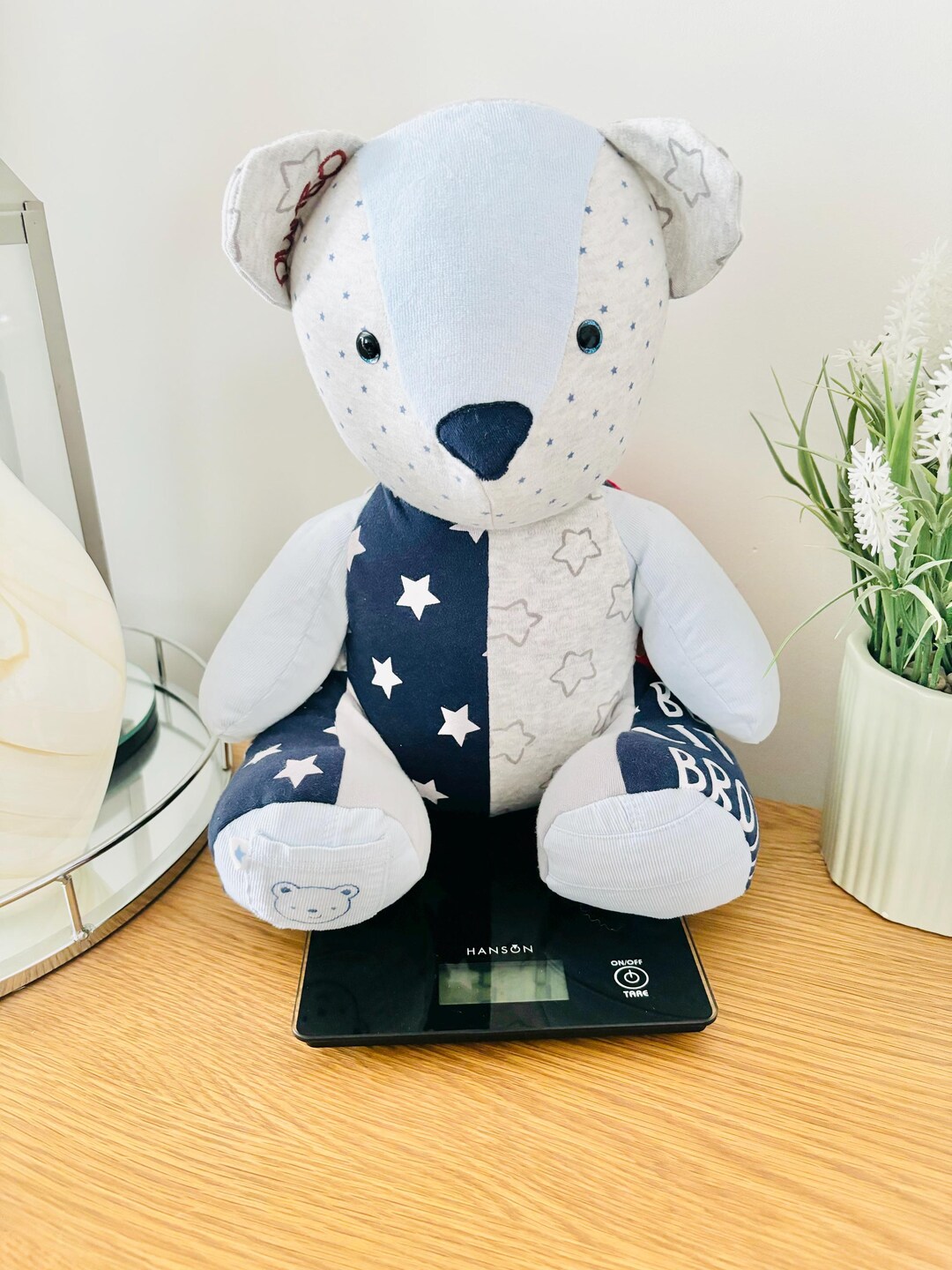 Keepsake Memory Bear Made From Baby Clothes & Loved Ones Clothes, Large ...