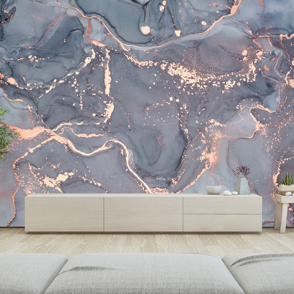 Marble Wallpaper Mural - Etsy