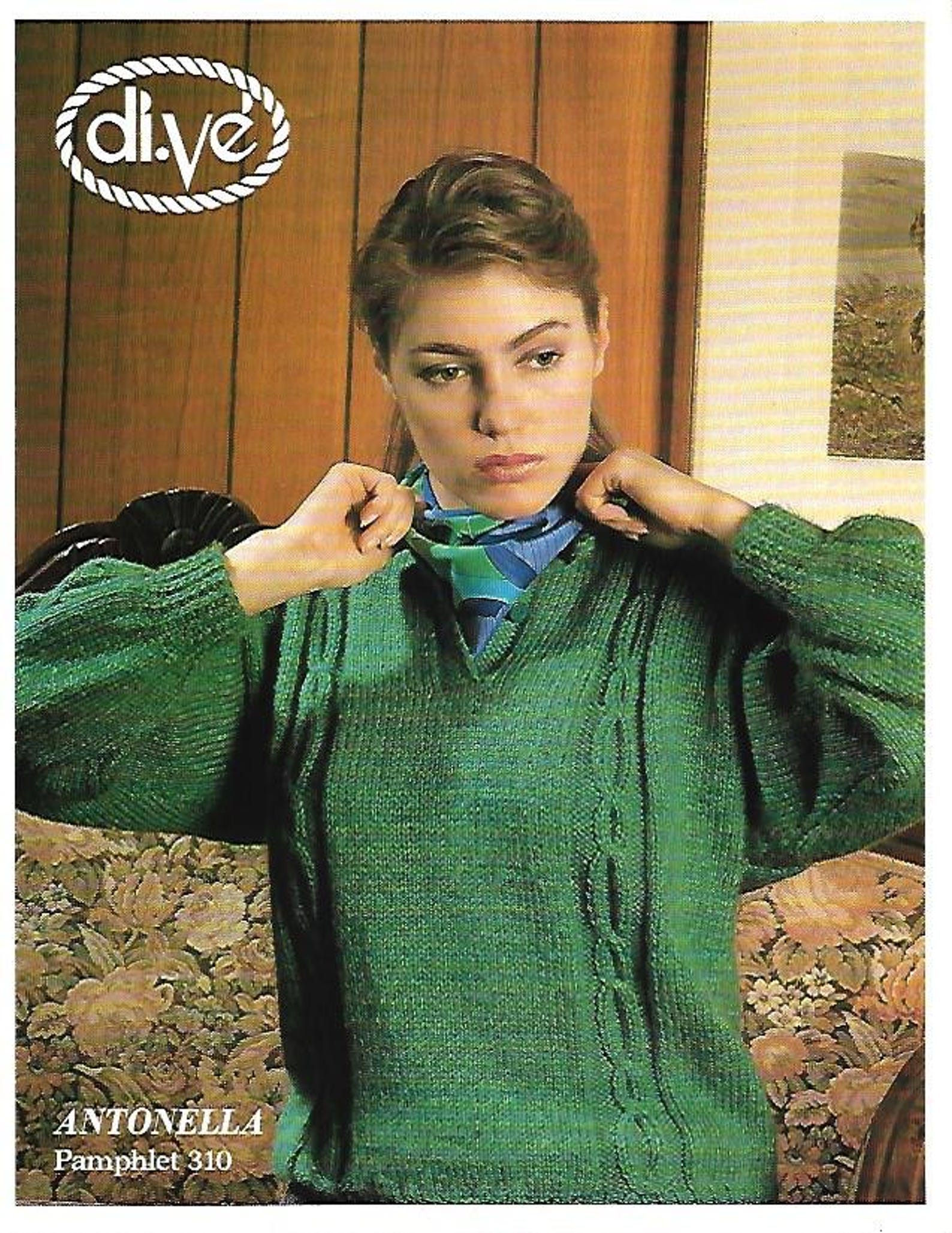 Dive Pamphlet 310 - Antonella | 80s Vintage Knitting Pattern - Etsy
