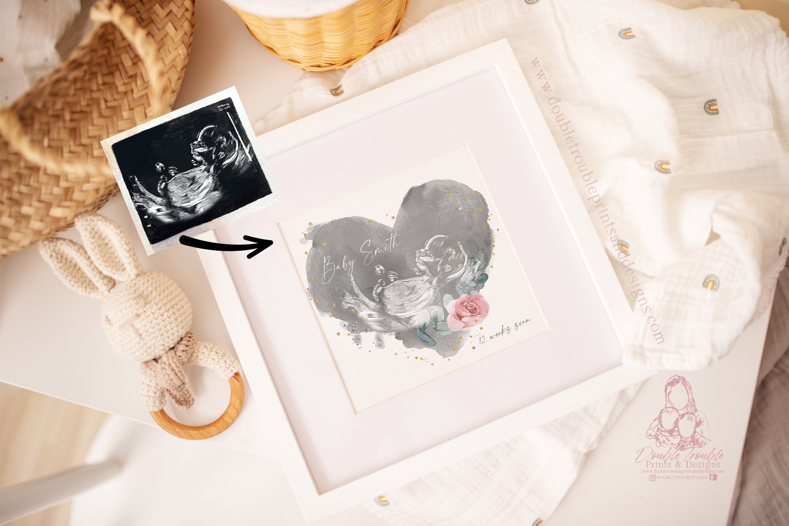 BABY SCAN GIFT Pregnancy Announcement Ideas Gift Ultra - Etsy Ireland