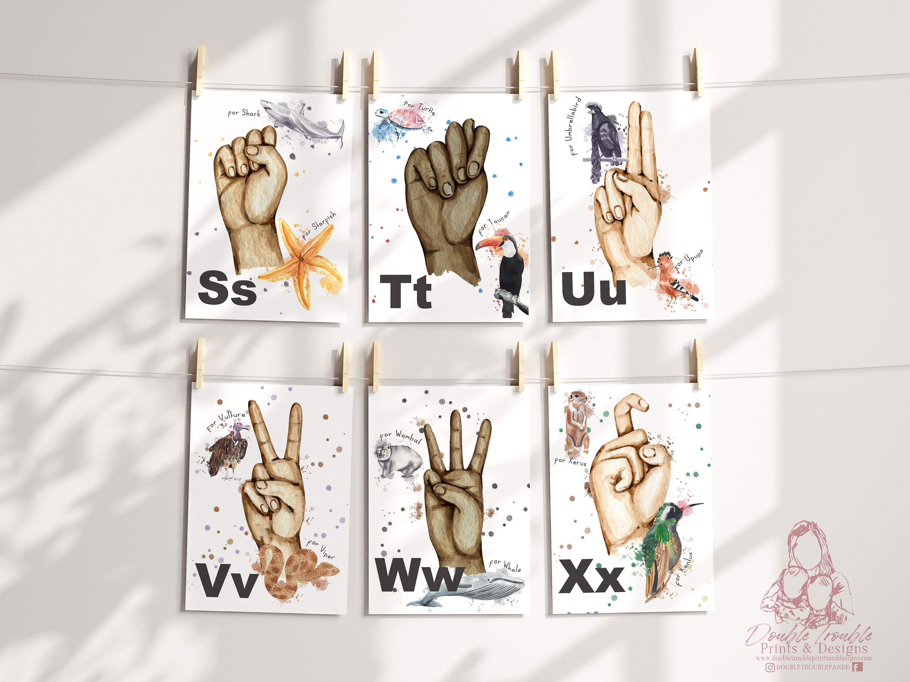ASL DIGITAL DOWNLOAD Educational Fun American Sign Language - Etsy