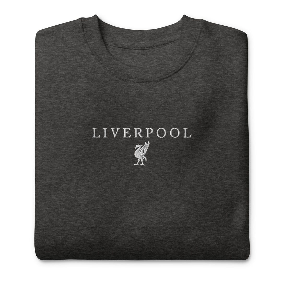 Liverpool Embroidered Crewneck Sweatshirt: Liverbird Logo - Etsy