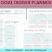 Goal Digger Planner Printable, Big Goal Action Plan, Monthly Goal Plan ...