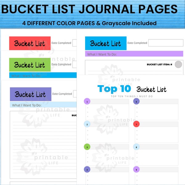 Bucket List Journal - Etsy