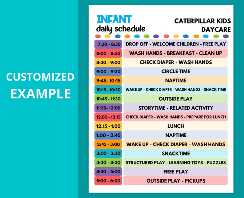 Daycare Daily Schedule For Infants Printable Child Care Fillable PDF Etsy daycare-daily-schedule-for-infants-printable-child-care-fillable-pdf-etsy